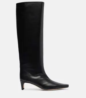 Staud Wally Leather Knee-high Boots - Black