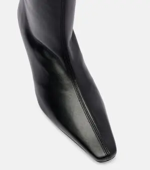 Staud Wally Leather Knee-high Boots - Black