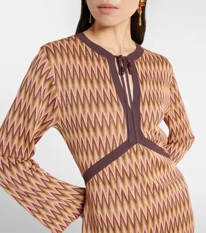 Rixo Pamela Jacquard Midi Dress
