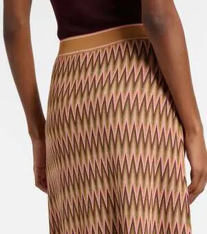 Rixo Brandy Jacquard Midi Skirt