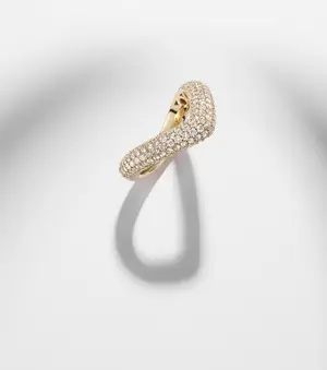 ENGELBERT Drop Link Medium' Ring With Diamonds