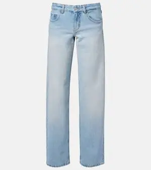 Victoria Beckham Harper Low-rise Straight Jeans - Blue