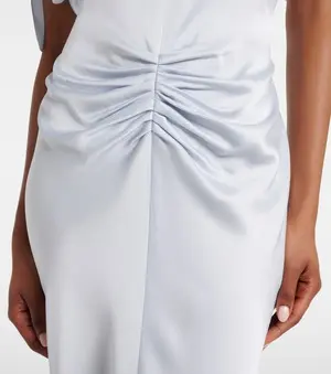 Victoria Beckham Gathered Gown - Blue