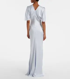 Victoria Beckham Gathered Gown - Blue