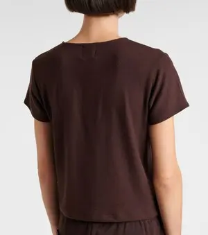 LESET Margo Lauren Jersey T-shirt - Brown