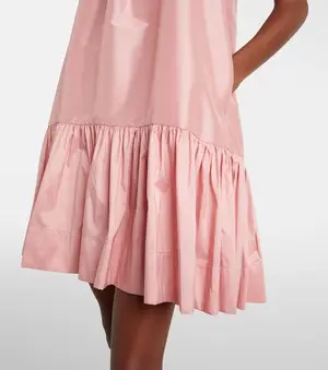 Simkhai Hope Bow-detail Taffeta Minidress - Pink