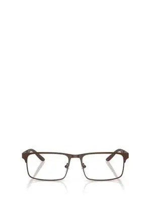 Emporio Armani Rectangular Eyeglasses - Matte Brown