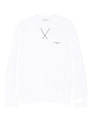 Givenchy Logo Cotton Hoodie White