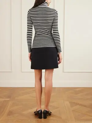 Valentino Garavani Striped Wool Turtleneck Sweater