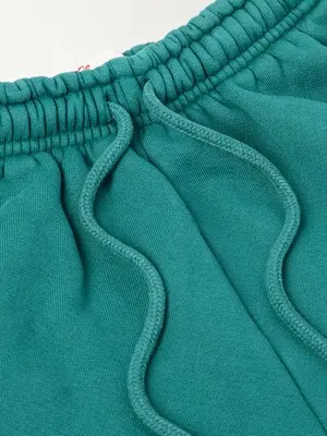 SSSTEIN Straight-leg Logo-embroidered Cotton-jersey Sweatpants - Blue