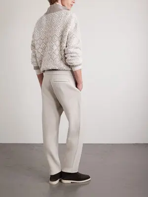 Loro Piana Straight-leg Wool-blend Sweatpants