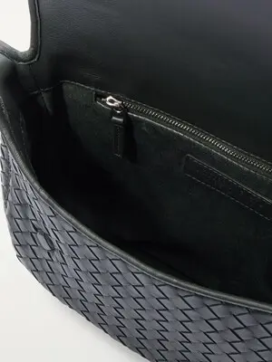 Bottega Veneta Intrecciato Leather Messenger Bag