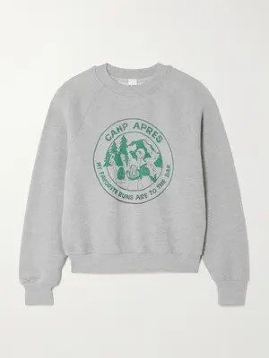 RE/DONE Printed Cotton-jersey Sweatshirt