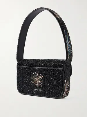 Staud Tommy Bead-embellished Shoulder Bag