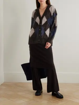 LISA YANG Payton Layered Cashmere Wide-leg Pants