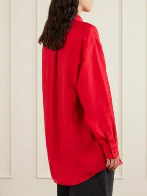 LEMAIRE Oversized Organic Silk-satin Shirt