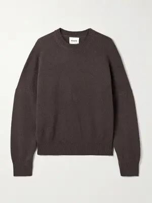 Khaite Margaux Oversized Cashmere Sweater - Brown
