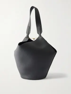 Khaite Lotus Small Textured-leather Tote