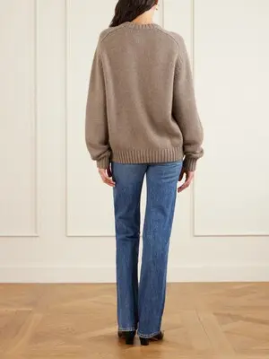 Khaite Mae Cashmere Sweater - Brown