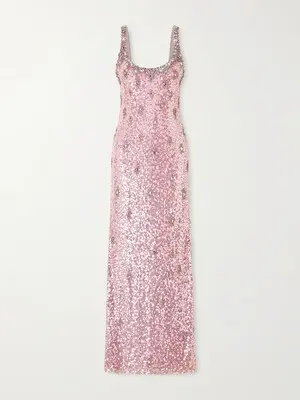 Jenny Packham Eza Embellished Mesh Gown