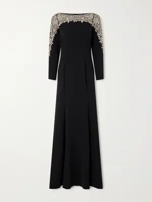 Jenny Packham Embellished Jersey Gown
