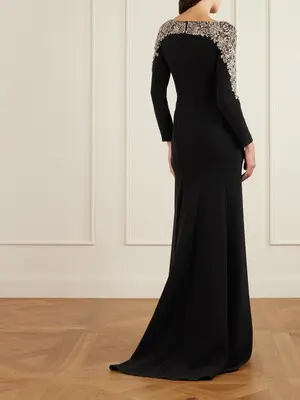 Jenny Packham Embellished Jersey Gown