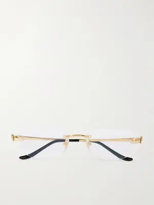 CARTIER Panthère Classic Rimless Optical Glasses - Gold