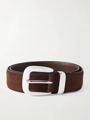 Anderson's Suede Belt - Brown