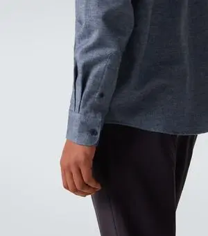 Sunspel Cotton Flannel Shirt