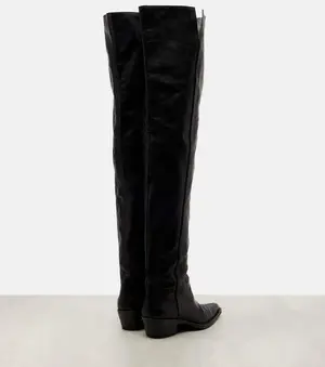 Khaite Clive 35 Leather Over-the-knee Boots - Black