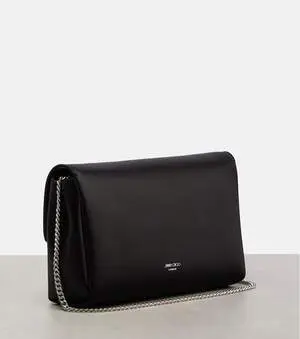 JIMMY CHOO Soft Bow Mini Embellished Clutch - Black