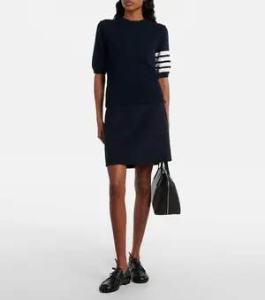 Thom Browne 4-bar Knitted Virgin Wool Sweater