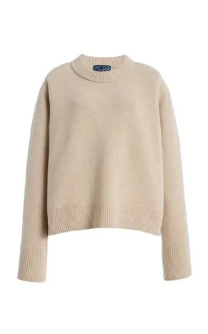 WITH NOTHING UNDERNEATH Devon Wool Sweater - Tan