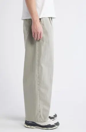 Topman Herringbone Pleated Barrel Pants