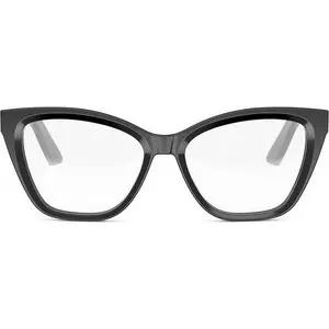 Dior 54mm Butterfly Optical Glasses - Shiny Black