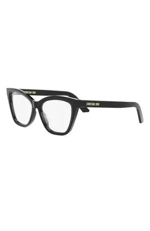 Dior 54mm Butterfly Optical Glasses - Shiny Black