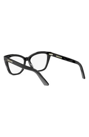 Dior 54mm Butterfly Optical Glasses - Shiny Black