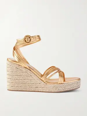 Gianvito Rossi Metallic Espadrilles