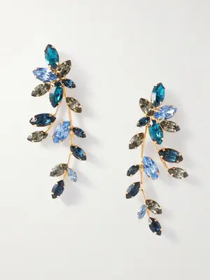 JENNIFER BEHR Aspyn Gold-tone Earrings - Blue
