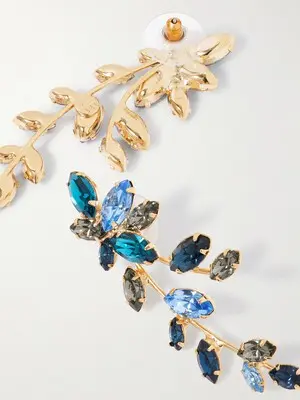 JENNIFER BEHR Aspyn Gold-tone Crystal Earrings