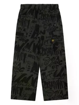 AAPE BY *A BATHING APE® Patch Print Trousers