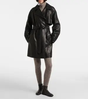 THE ROW Siempra Leather Coat