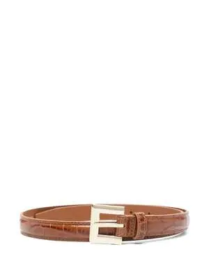 ANINE BING Nicola Leather Belt - Brown