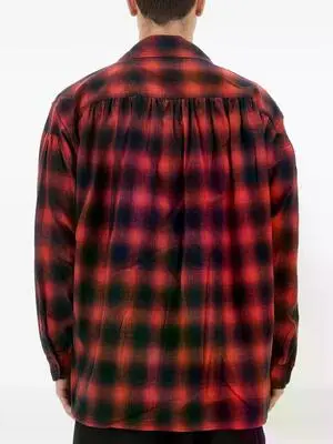 AIE Plaid-check Zip-up Shirt