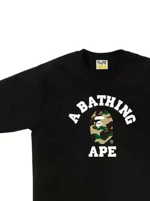 A BATHING APE Camouflage-logo T-shirt - Black