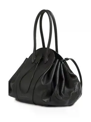 Marni Tubular Handle Tulipea Shoulder Bag - Black