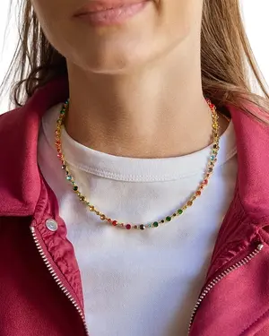 Baublebar Bezel Tennis Necklace - Multi