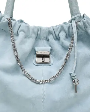 Marc Jacobs The Christina Suede Tote - Blue Mist