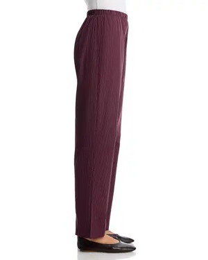 LESET Striped Tie Pants - Bordeaux/rose Stripe