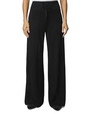 Splendid Cable Lounge Wide Leg Pants - Black